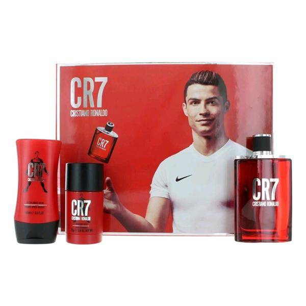 CR7 zestaw woda toaletowa spray 100ml + dezodorant sztyft 75g + balsam ...